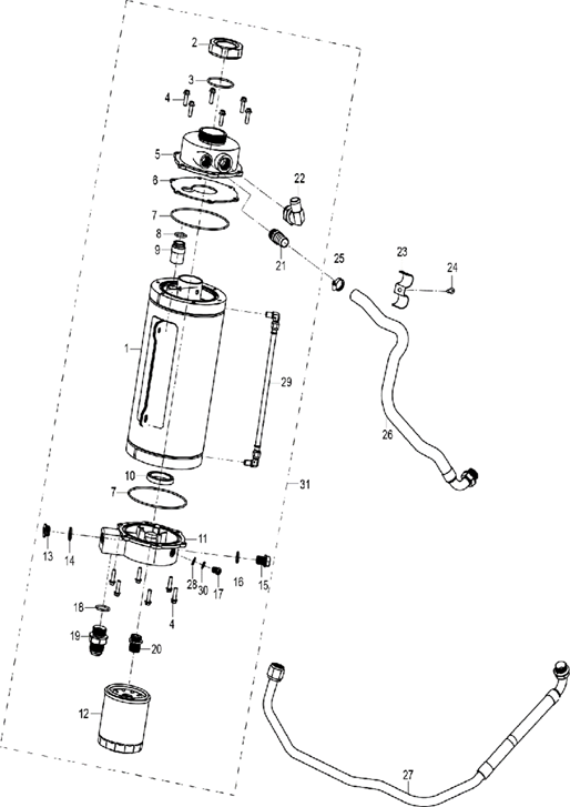 Oil condensate pot assembly - SpeedUTVParts